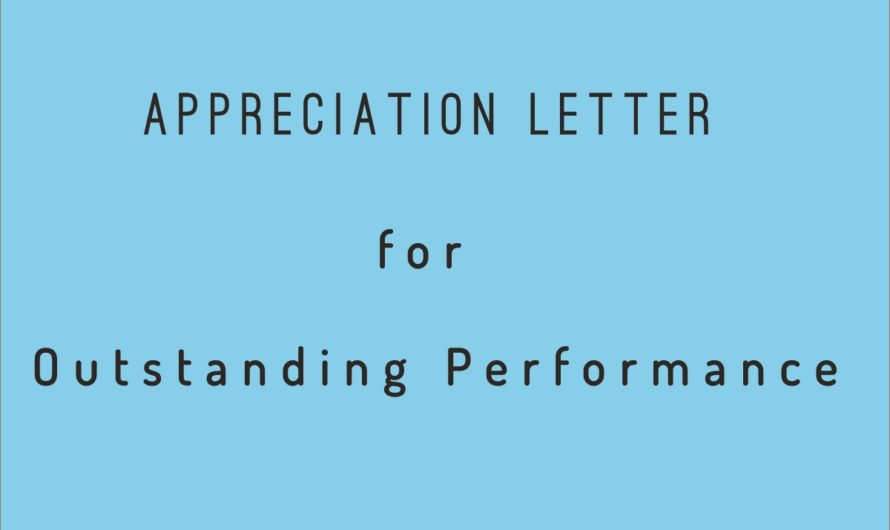 Appreciation Letter Archives